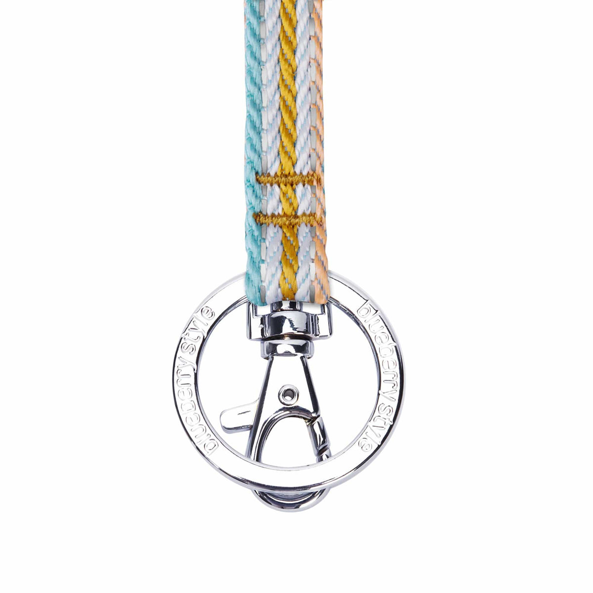 3M Reflective Multi Color Stripe Lanyard Half Inch Wide | Blueberry Pet